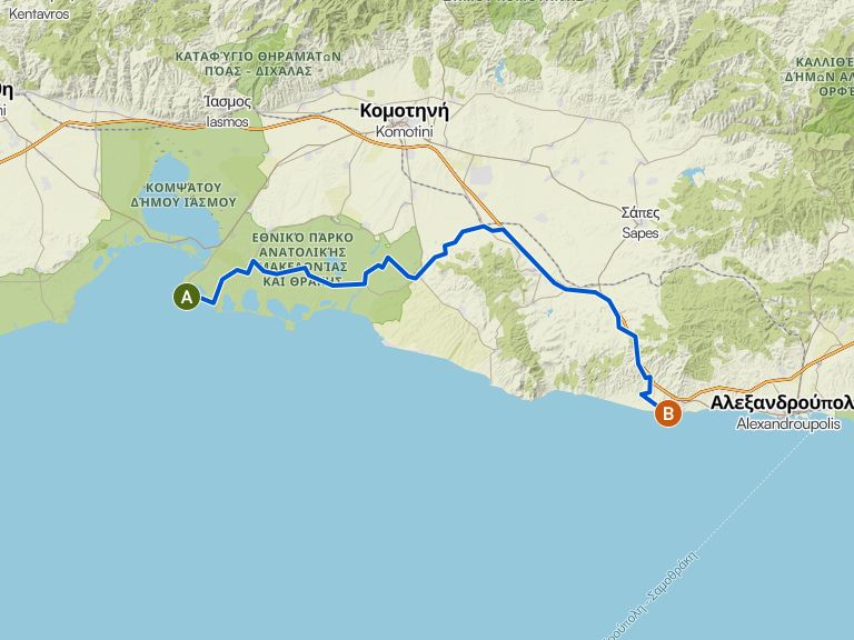 Tag 55 Von Fanari nach Makri | Fahrradtour | Komoot
